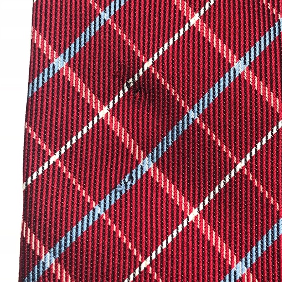 Burberry | Accessories | Burberry London Checkered Red Tie | Poshmark